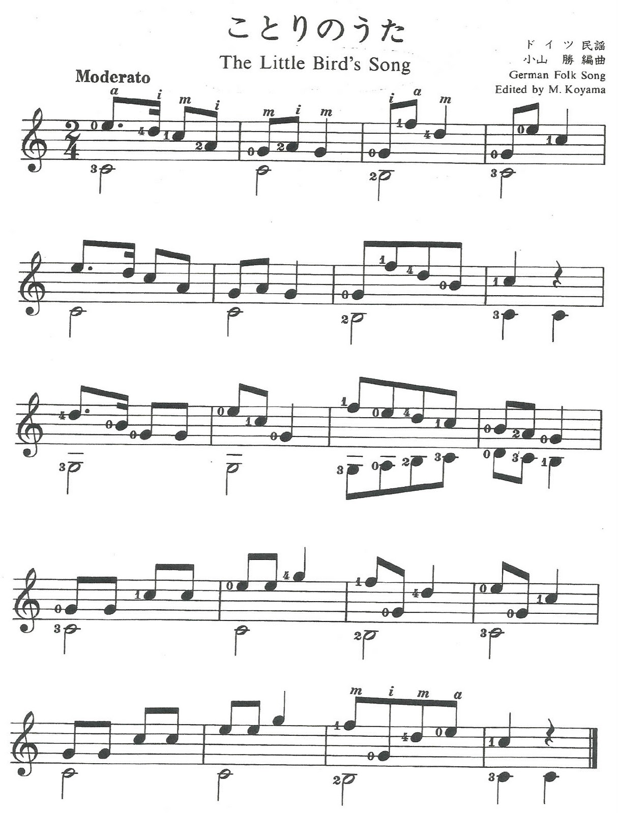 GUITARRA: The Little Bird's song