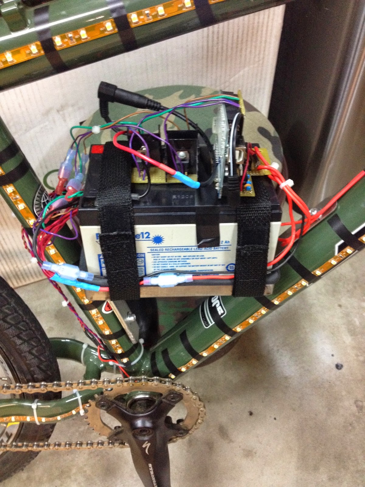 Matthew McMillan: LED light up bicycle