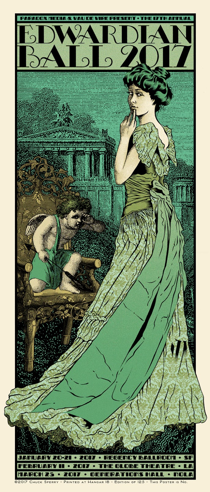INSIDE THE ROCK POSTER FRAME BLOG: Chuck Sperry Edwardian Ball Poster ...