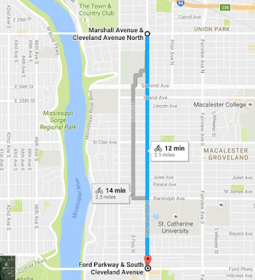 twin city sidewalks: New Cleveland Bike Lanes Bring Saint Paul Closer ...