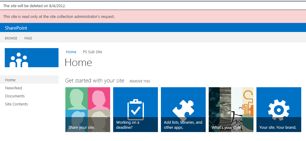 SteveMann's Path: SharePoint 2013: Site Retention - Getting Closure ...