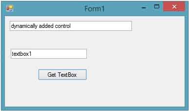 Find a control in windows forms