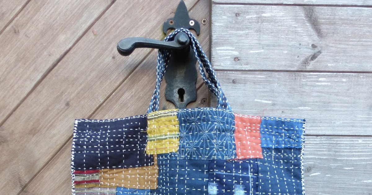 sashiko and other stitching: Love boro - my boro bag FREE pattern download