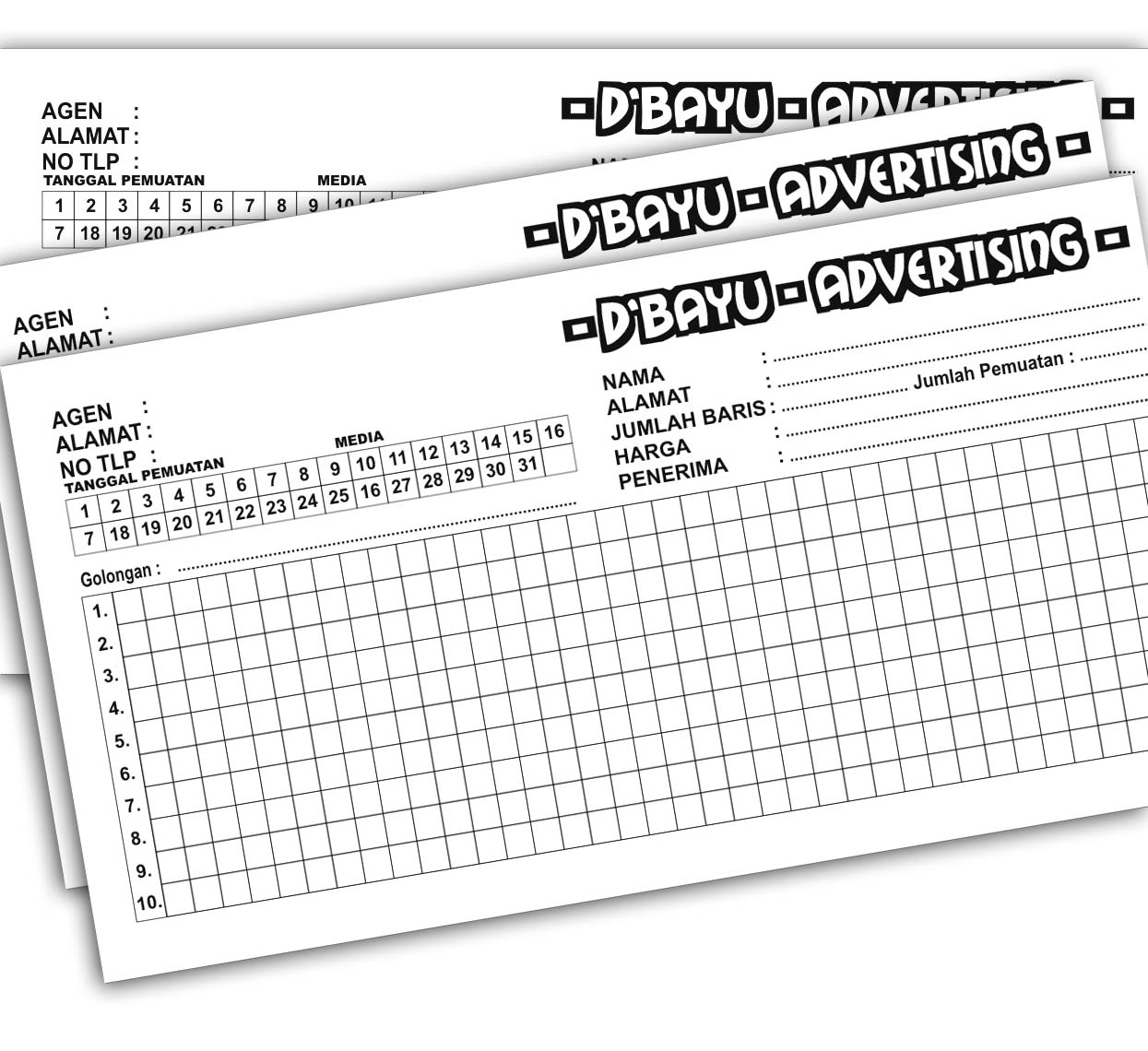 Cetak Nota | Nota D'bayu Advertising | Cetak UMBUL-UMBUL Surabaya ...