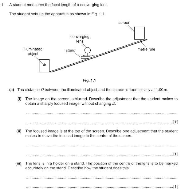 iTeach Physics: Sample of Paper 4 - Written Practical Test