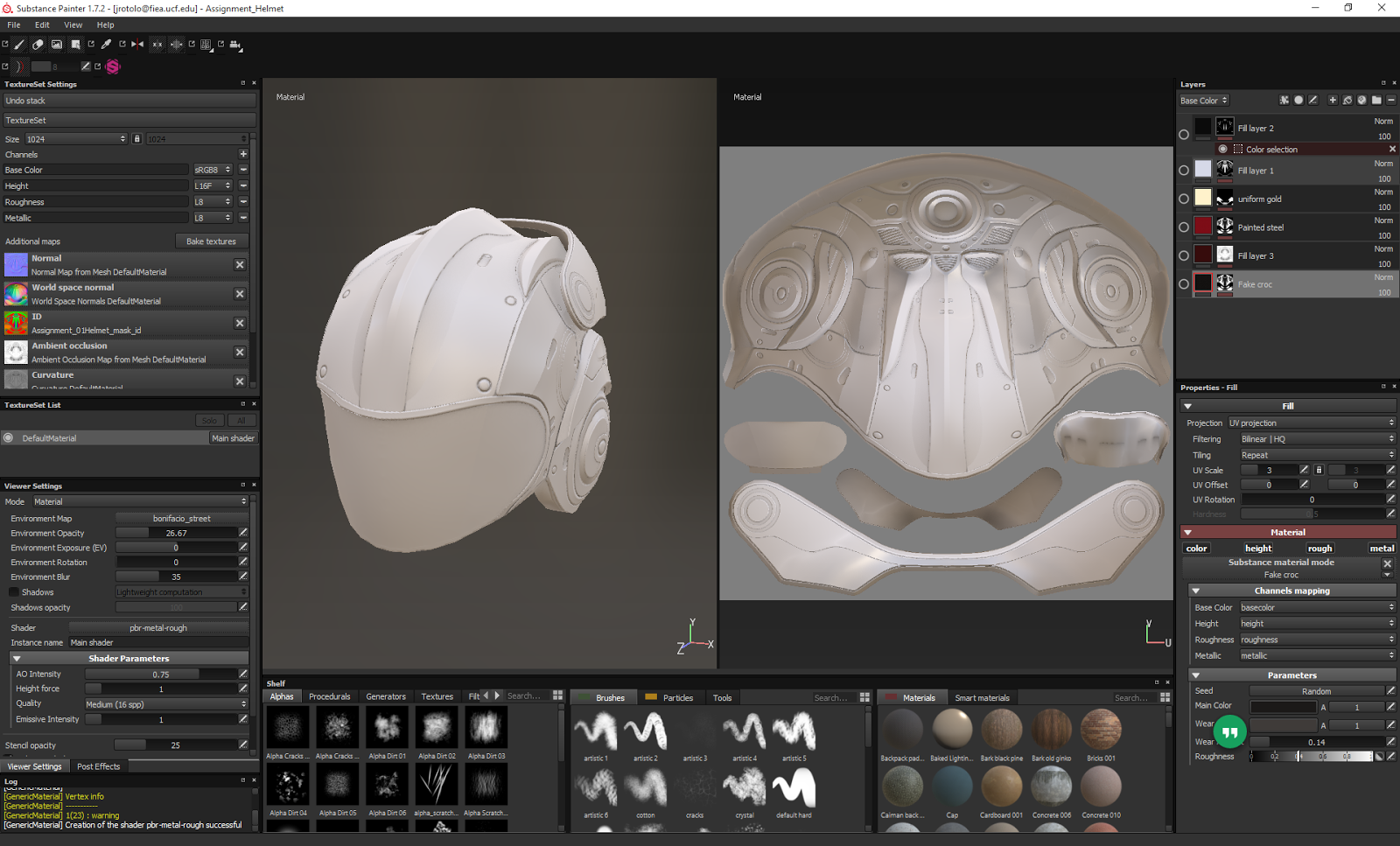 Substance painter map