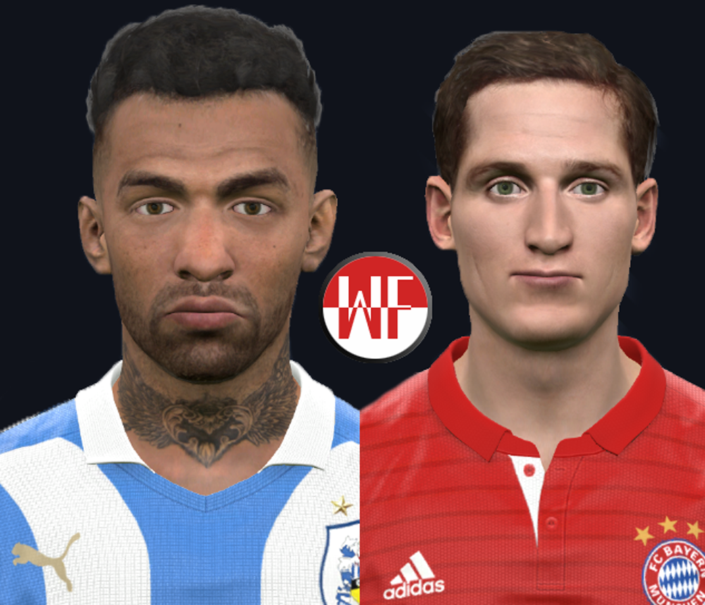 pes-modif: PES 2017 Danny Williams & Sebastian Rudy face by WER Facemaker