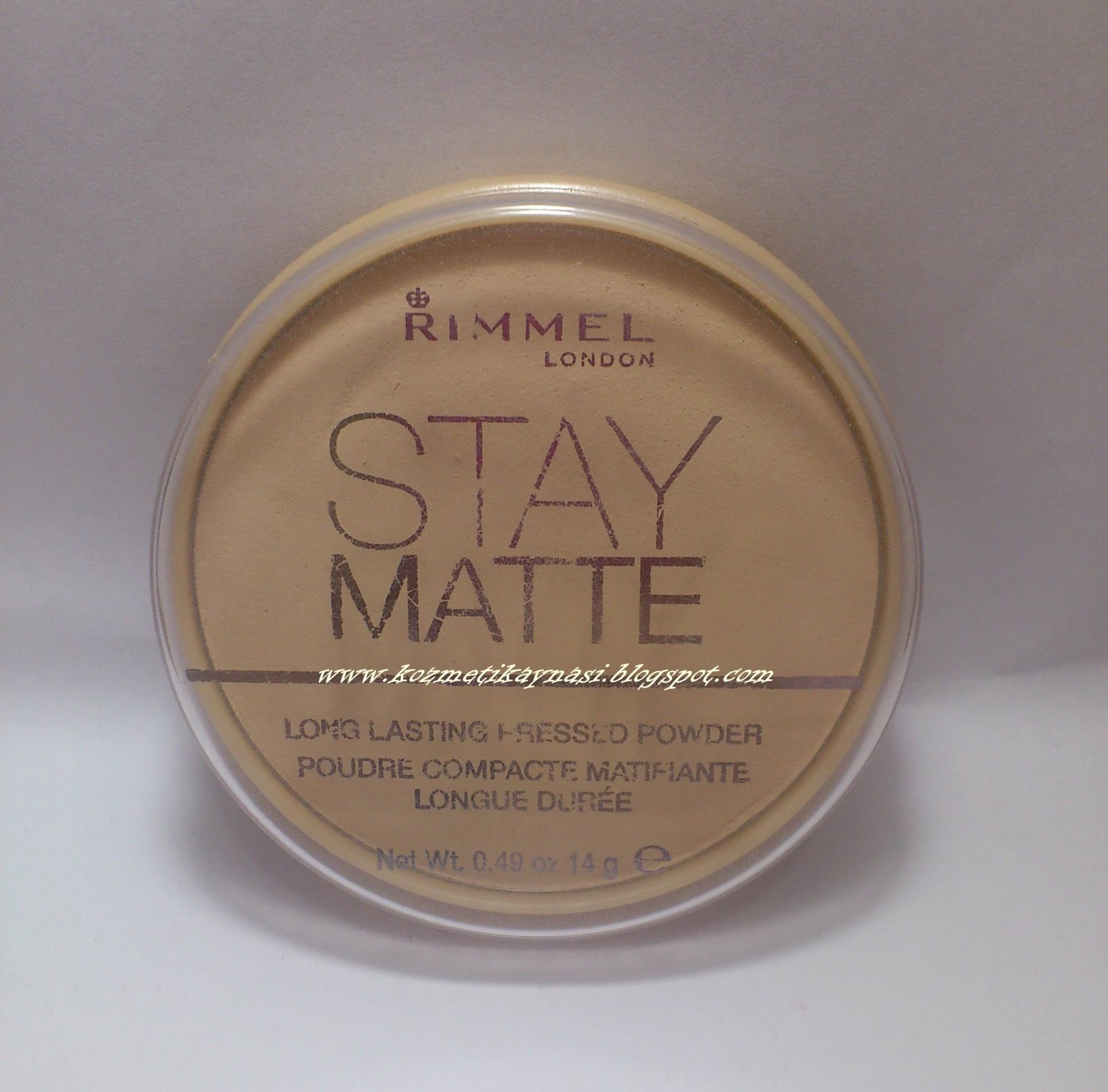 KOZMETİK AYNASİ: RİMMEL LONDON STAY MATTE POWDER(PUDRA)...