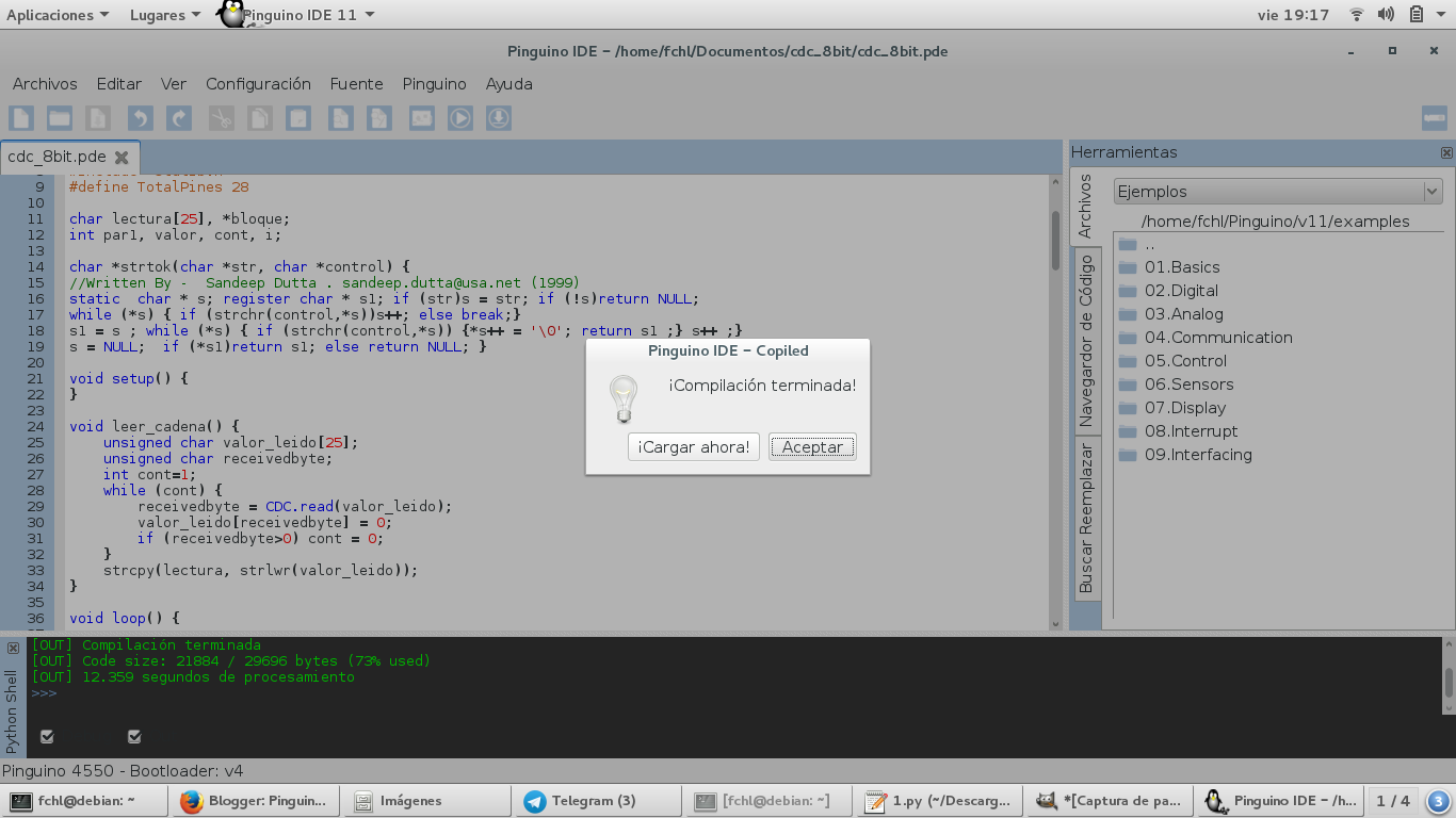 Interfaz Grafica Python Tk para el control de Luces Led con la Board ...