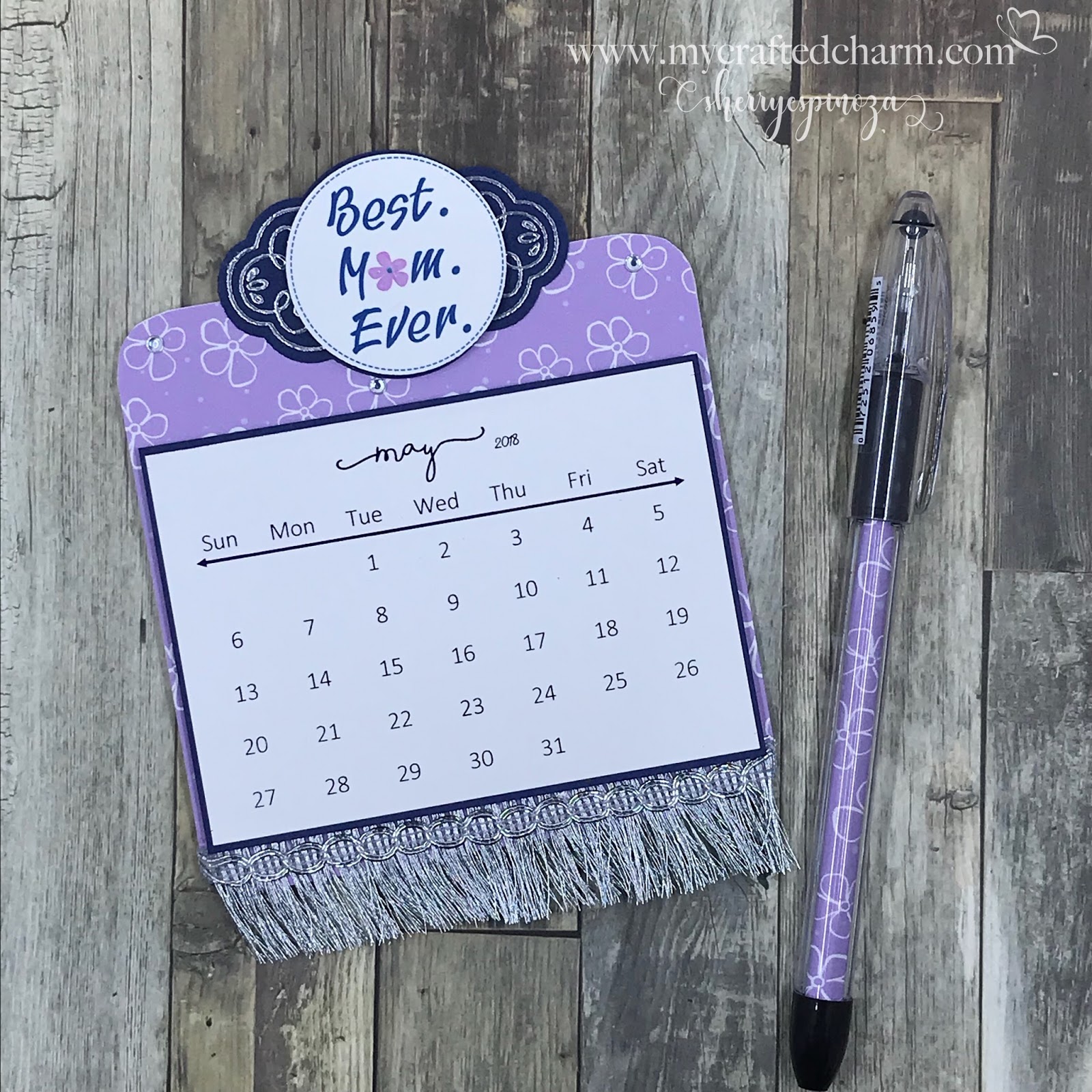 Crafted Charm Designs: May Calendar with Free Printable + Floral Paper ...