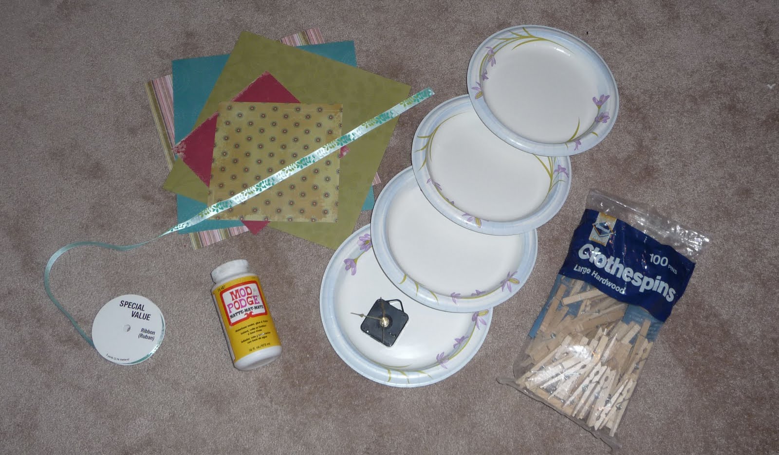 Clothespin Clock {Tutorial} - Shealynn's Faerie Shoppe