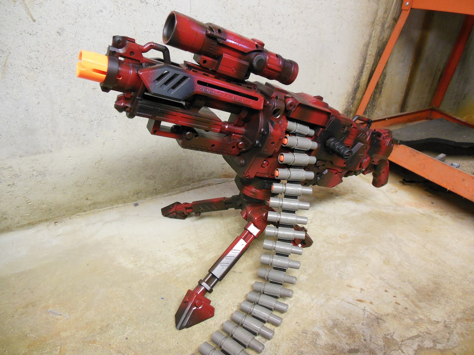 Lasagna678 Nerf Mods: Red Tiger Vulcan and Raider