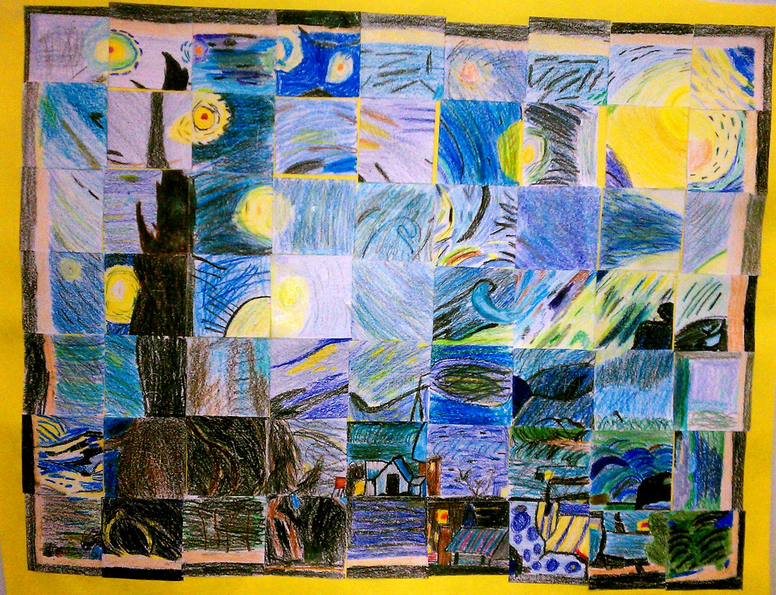 Mrs Lyons Blog Teaching The Art Of Possibility Grid Art Masterpiece