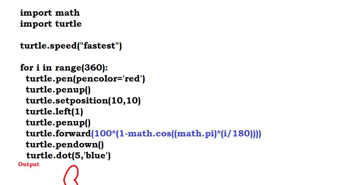 Cardioid Using Python Turtle