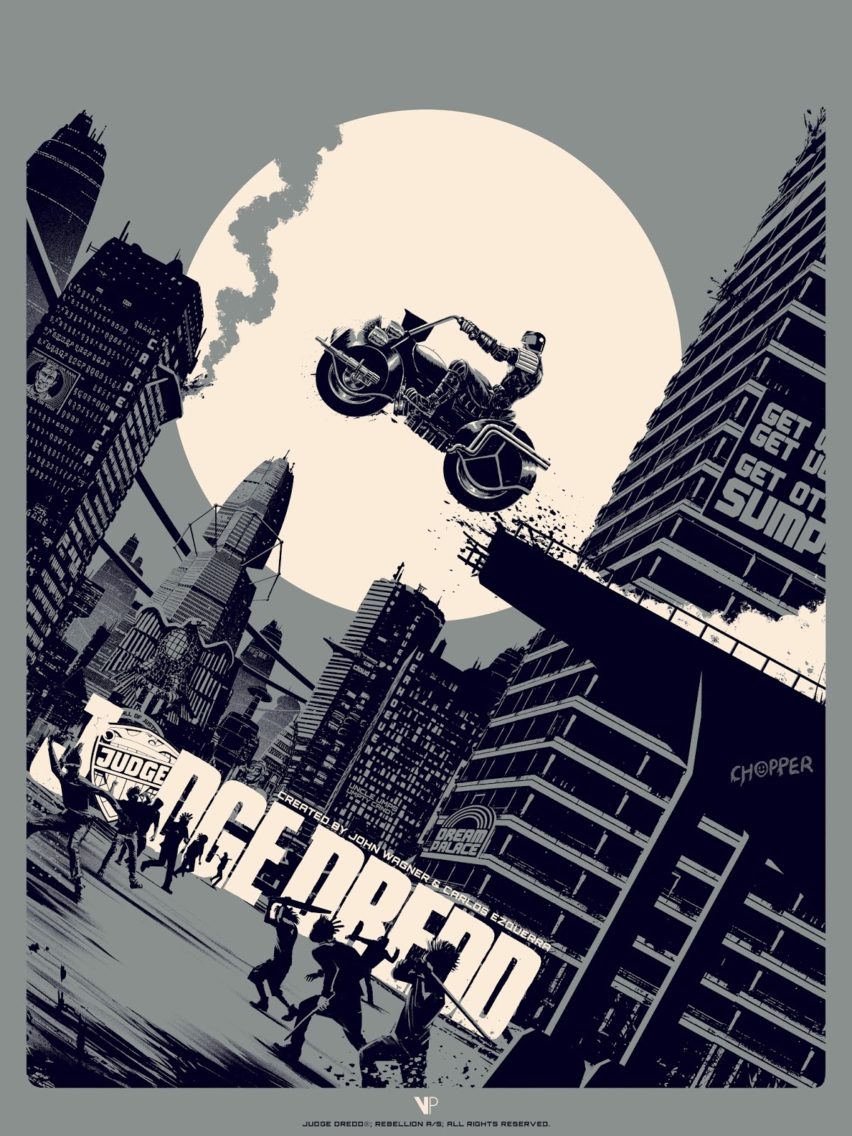 INSIDE THE ROCK POSTER FRAME BLOG: Matt Ferguson Judge Dredd Block War ...