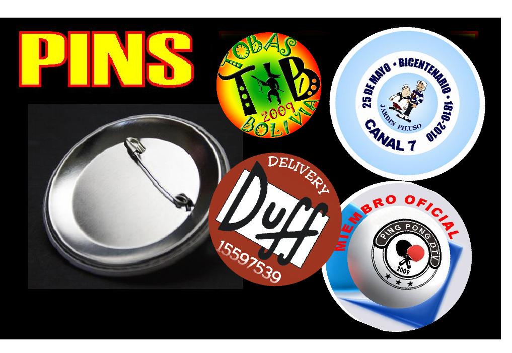 fabrica de pins - botones publicitarios - llaveros, imanes, espejos ...