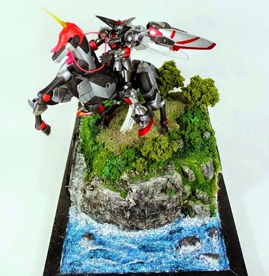Gundam Family: HGUC 1/144 Master Gundam + Fuunsaiki Diorama Custom Build