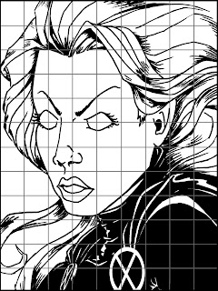 Mr. MintArt: Superhero grid drawing