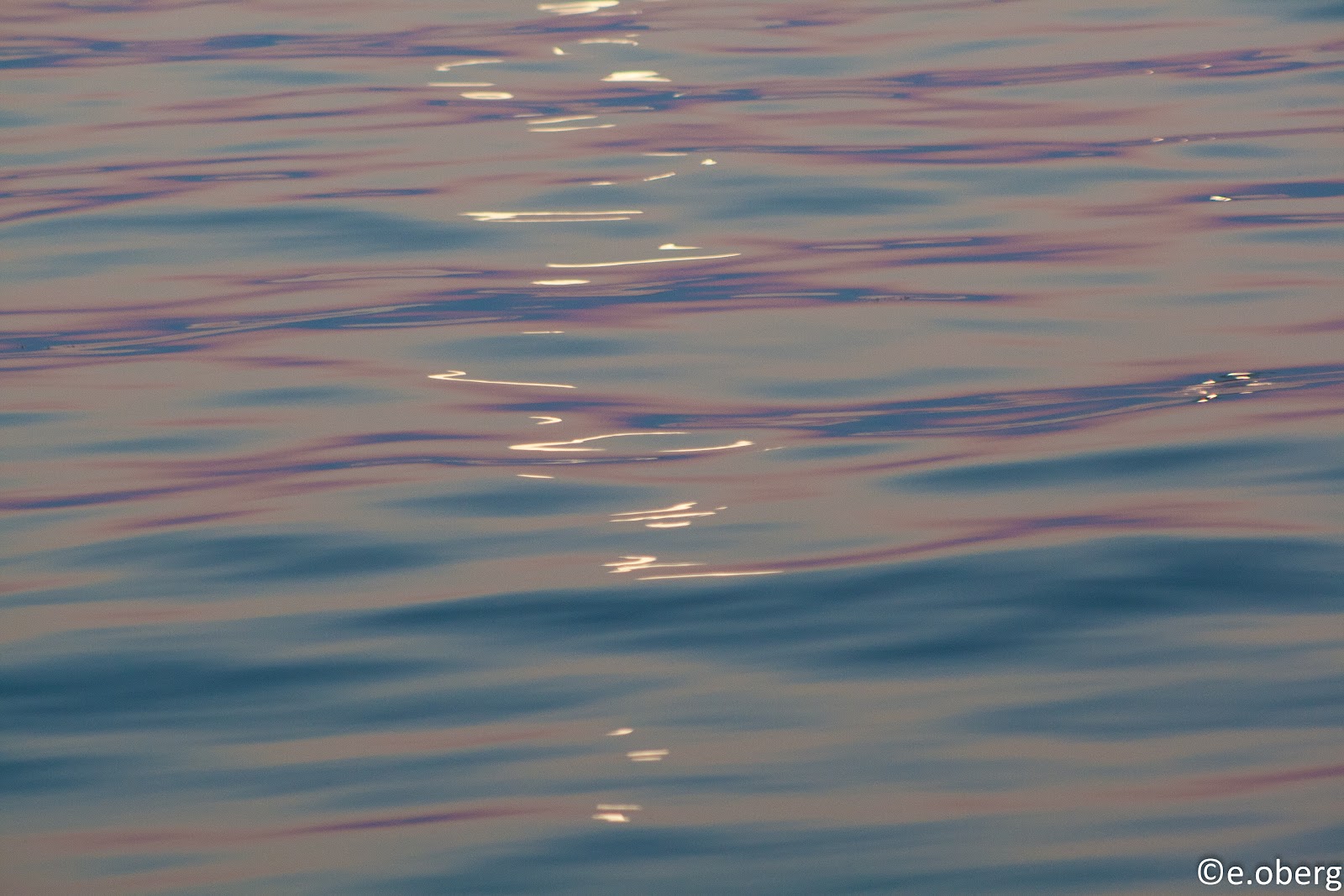 e.oberg shots of: light bouncing on water