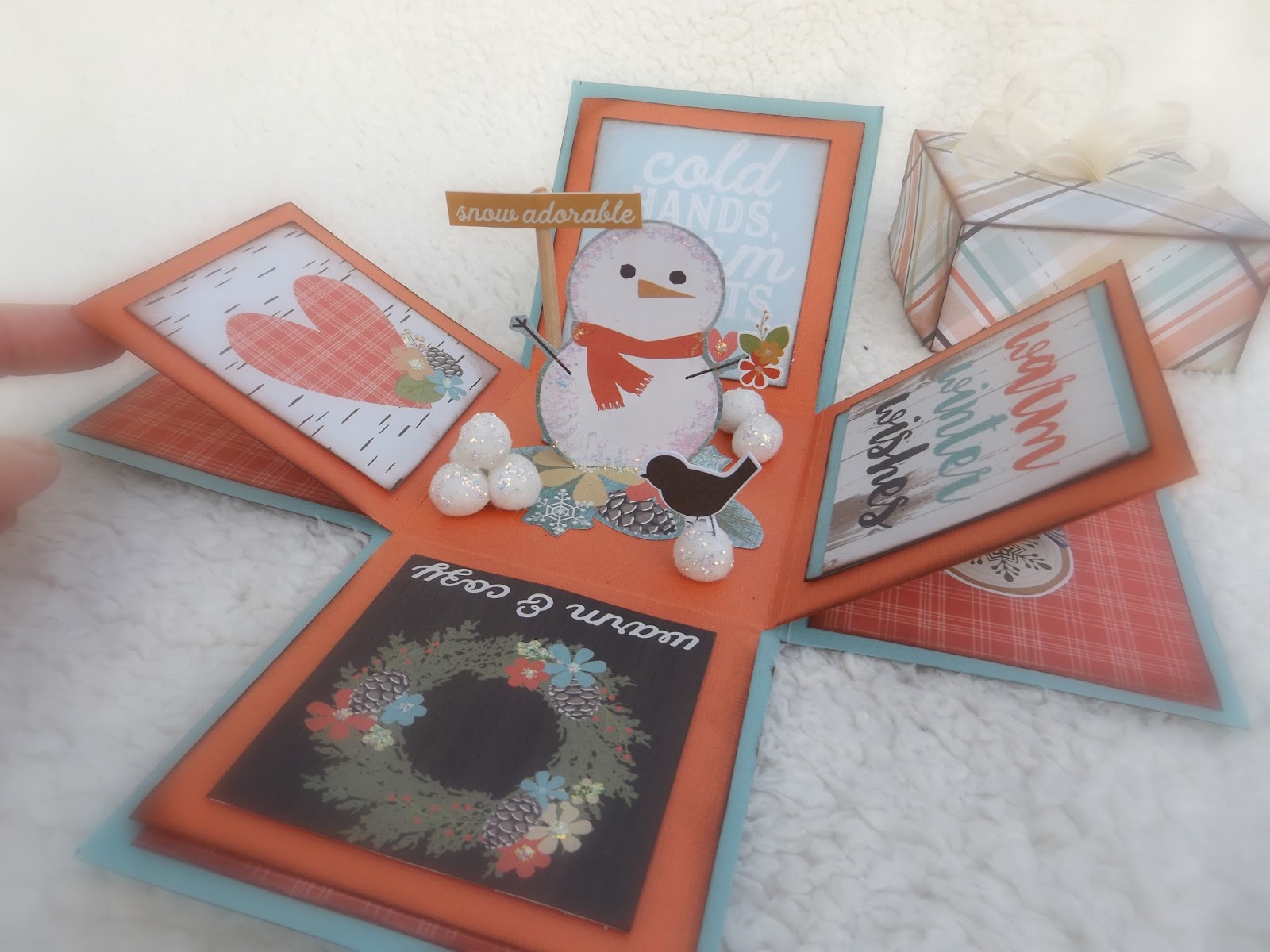 Scrap, Paper, Scissors: Winter Wonderland Explosion Box