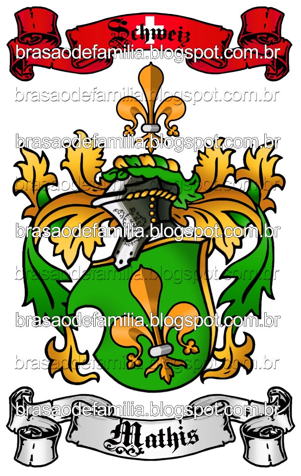Brasões: Brasão da Família Mathis (Mathis Familienwappen)