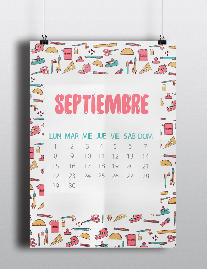 Freebie: Calendario de Septiembre | Aubrey and Me