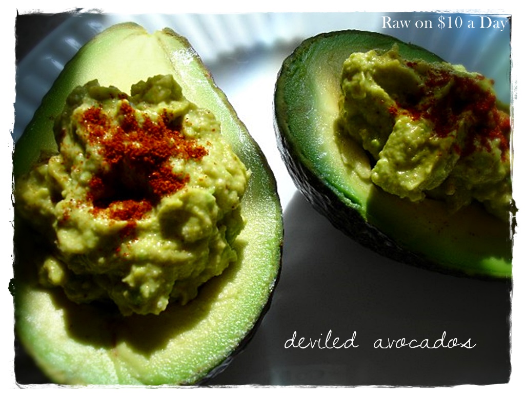 Deviled Avocados ~ Raw Food Recipe | Planted365
