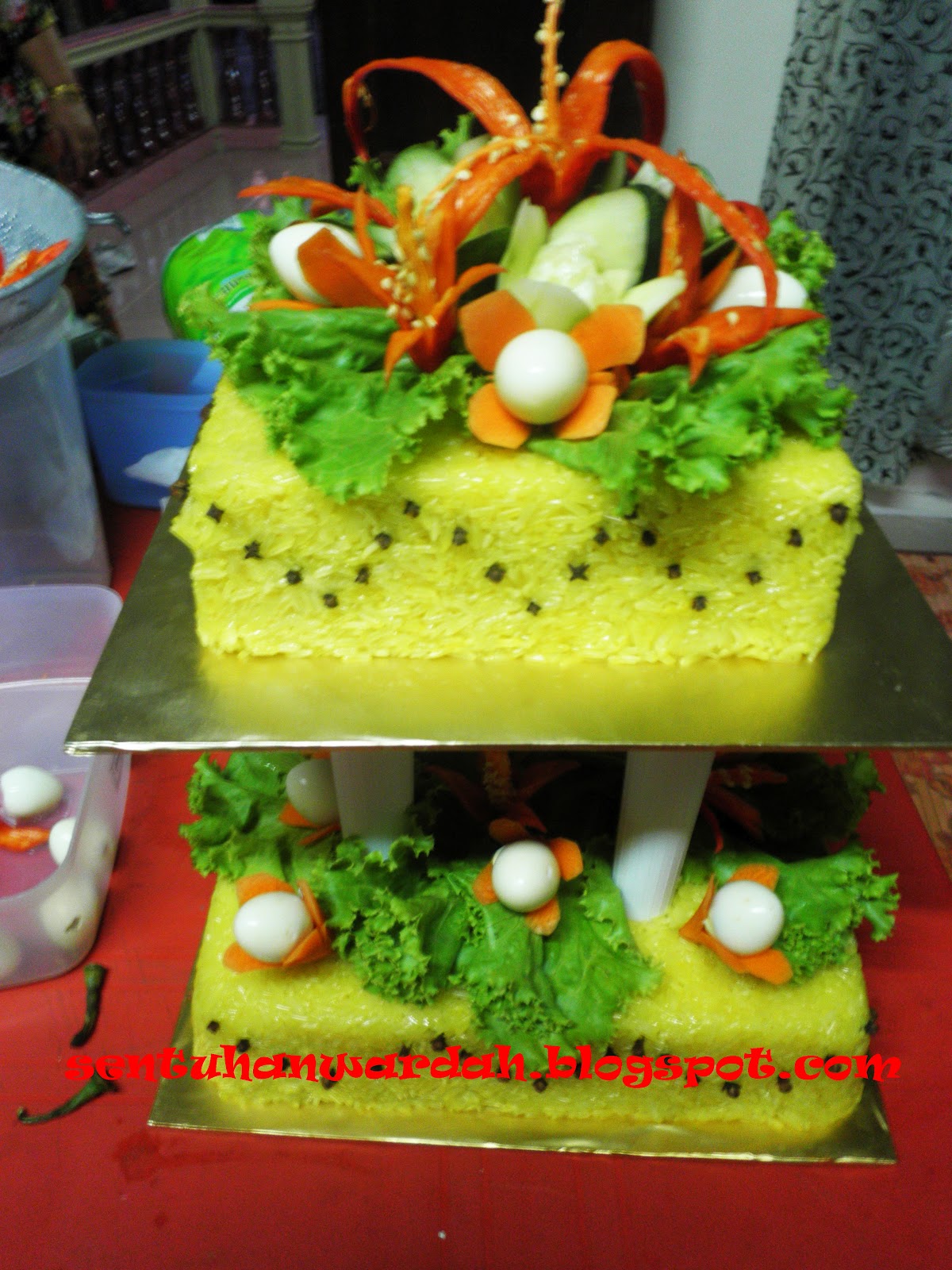 sentuhan wardah: Pulut Kuning bertingkat