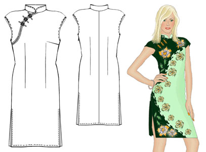 The Vintage Pattern Files: 1930's Sewing - Cheongsam