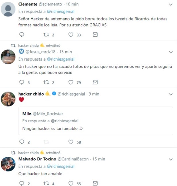 Hackean la cuenta de Ricardo O´Farrill y sus seguidores prefieren al hacker