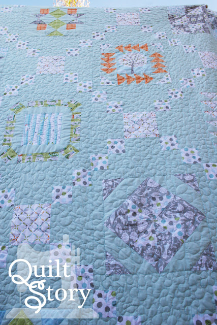 Quilt Story: Sampler Chain Quilt Finish and Fab Tues!