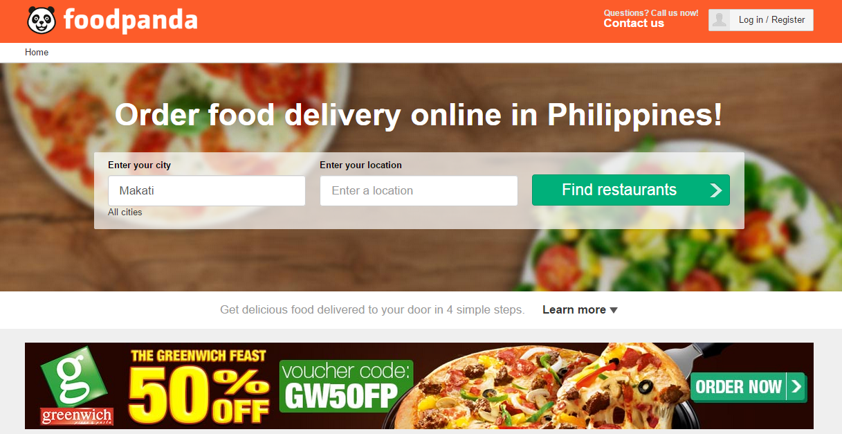 Greenwich Pizza, Chowking, joins foodpanda