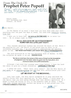 Reapercussions: Peter Popoff- The Profit