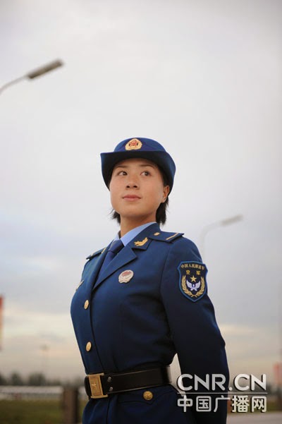 The Uniform Girls: [PIC] blue chinese miltiary uniform girls 1