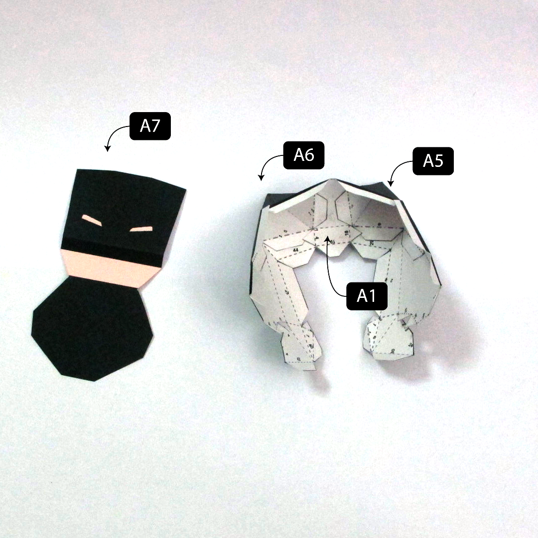 My best paper craft model collections: Chibi Batman Papercraft Model