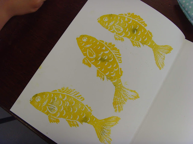 Corbet Art: Exploring poly block printing