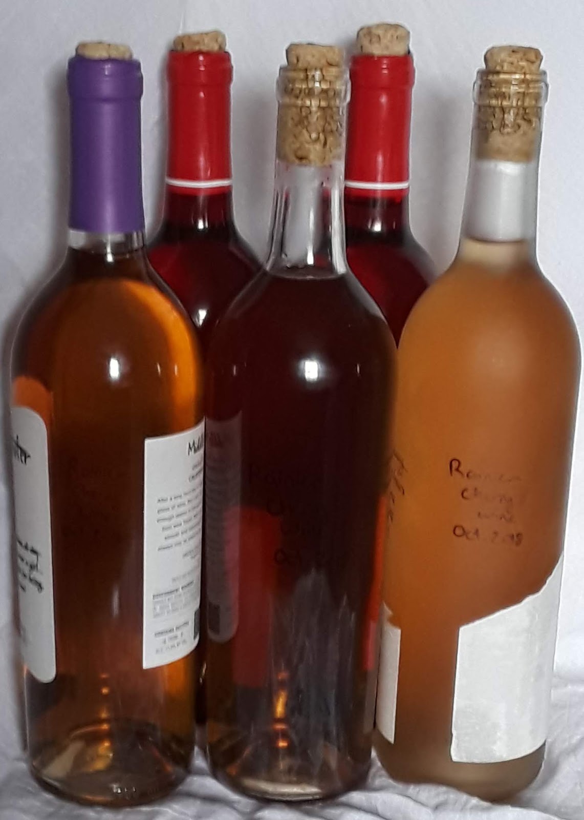 The Handspun Homestead: Bottling the Cherry Wine