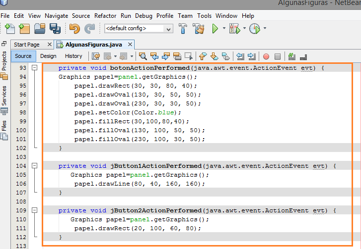 Graficacion.: Ejercicio NetBeans 5: Algunas Figuras
