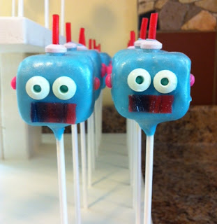 eat your sweets: Robot Pops for a Special Birthday Boy!