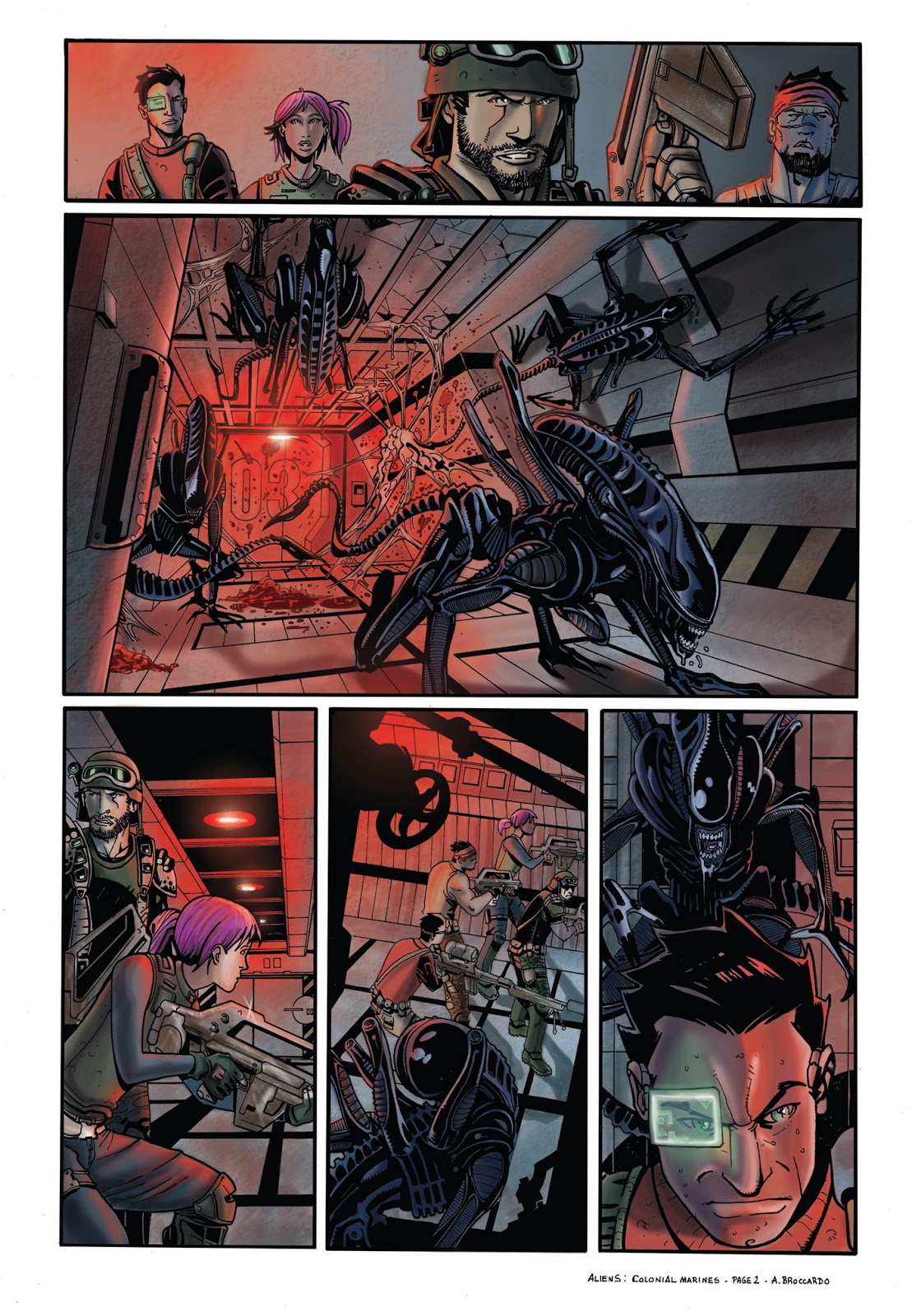 Andrea Broccardo & Barbara Nosenzo digital portfolio: Alien comics!