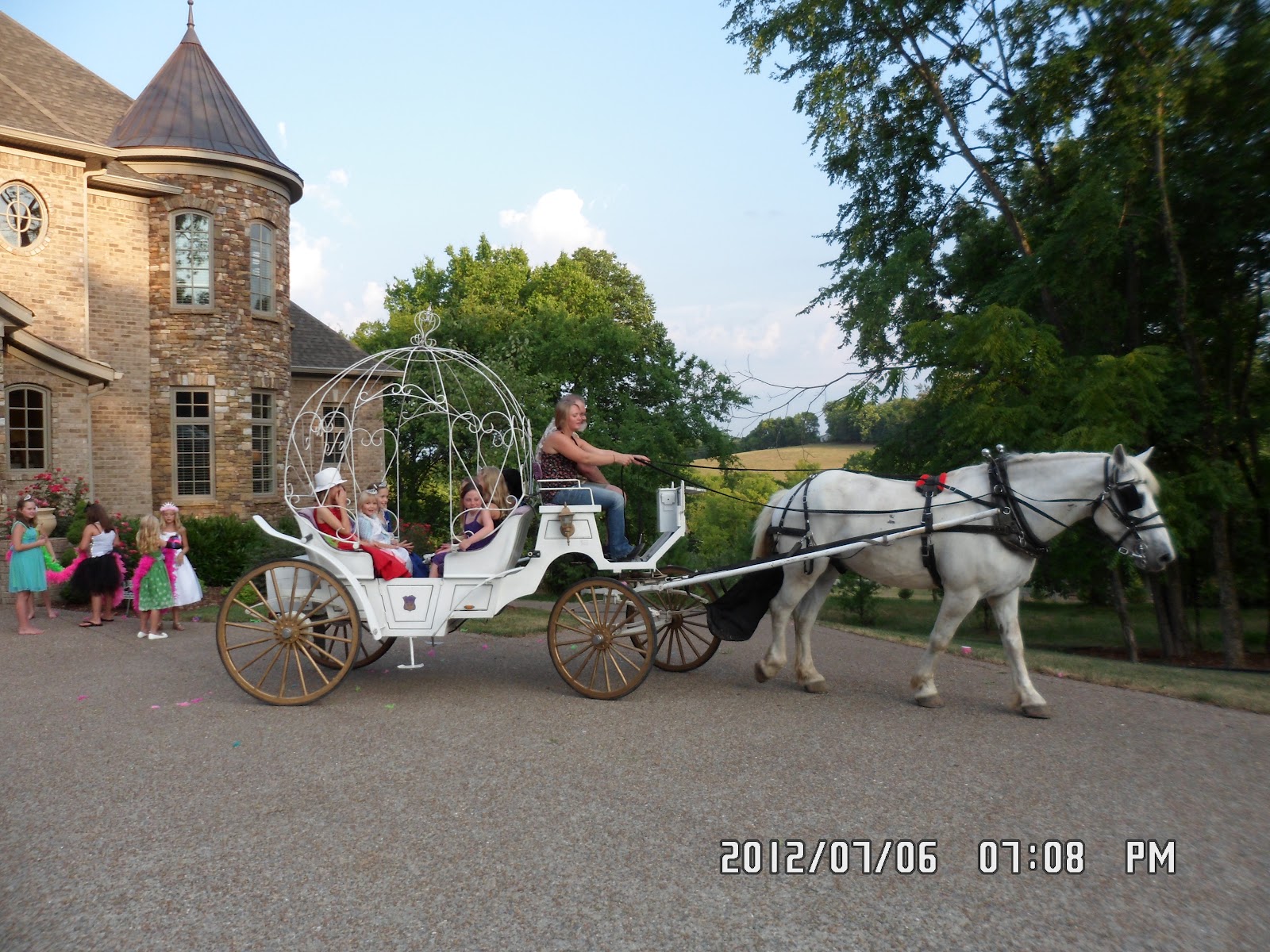 Sugar Creek Carriages: Horse Drawn Cinderella Carriage Birthday Party