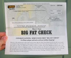 Williams Family: A Big Fat Check!