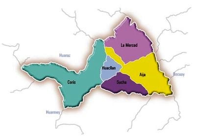 Lagos y Lagunas en la provincia de Aija, región de Ancash