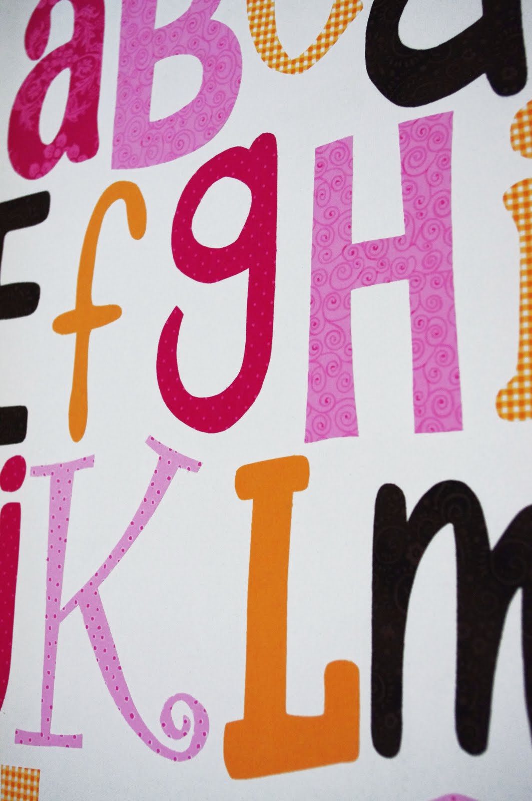 Alphabet Wall Poster - Ahhh...Quilting