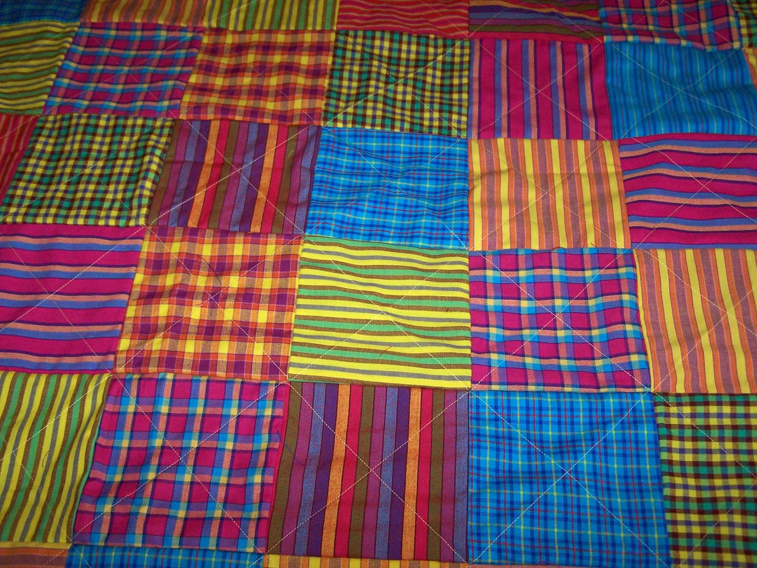 Treasures-n-Textures: A Finished Rag Quilt but "NOT CLIPPED"