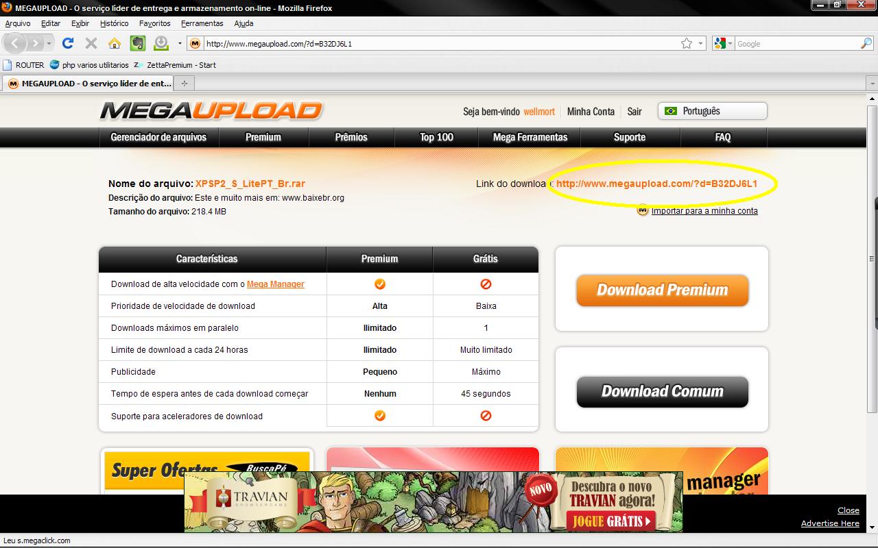 A informática para nós leigos!: Burlando Megaupload maio de 2011