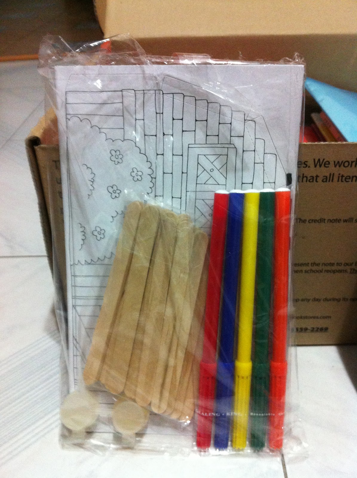 all SIZES must GO !: Brand New KFC Craft Stick Art