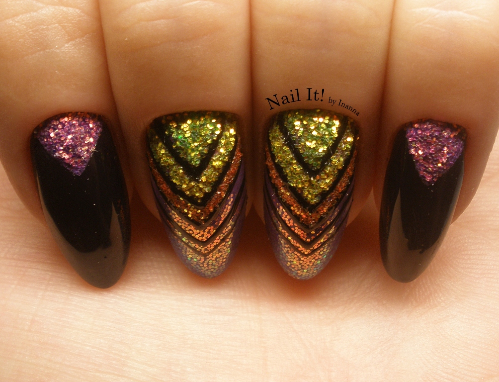 Indigo Nails Pixel Effect Neon Nail Art | NAIL IT! by Inanna