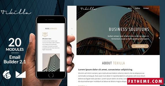 Grayson Benjamin Tekilla Responsive Email Template + Online ...