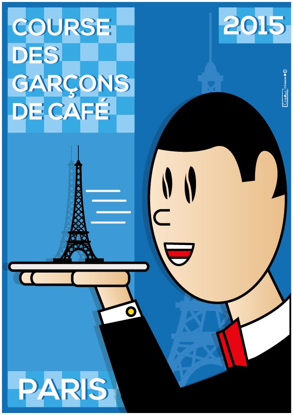 CheeseBox Création Graphique: Course des garçons de café